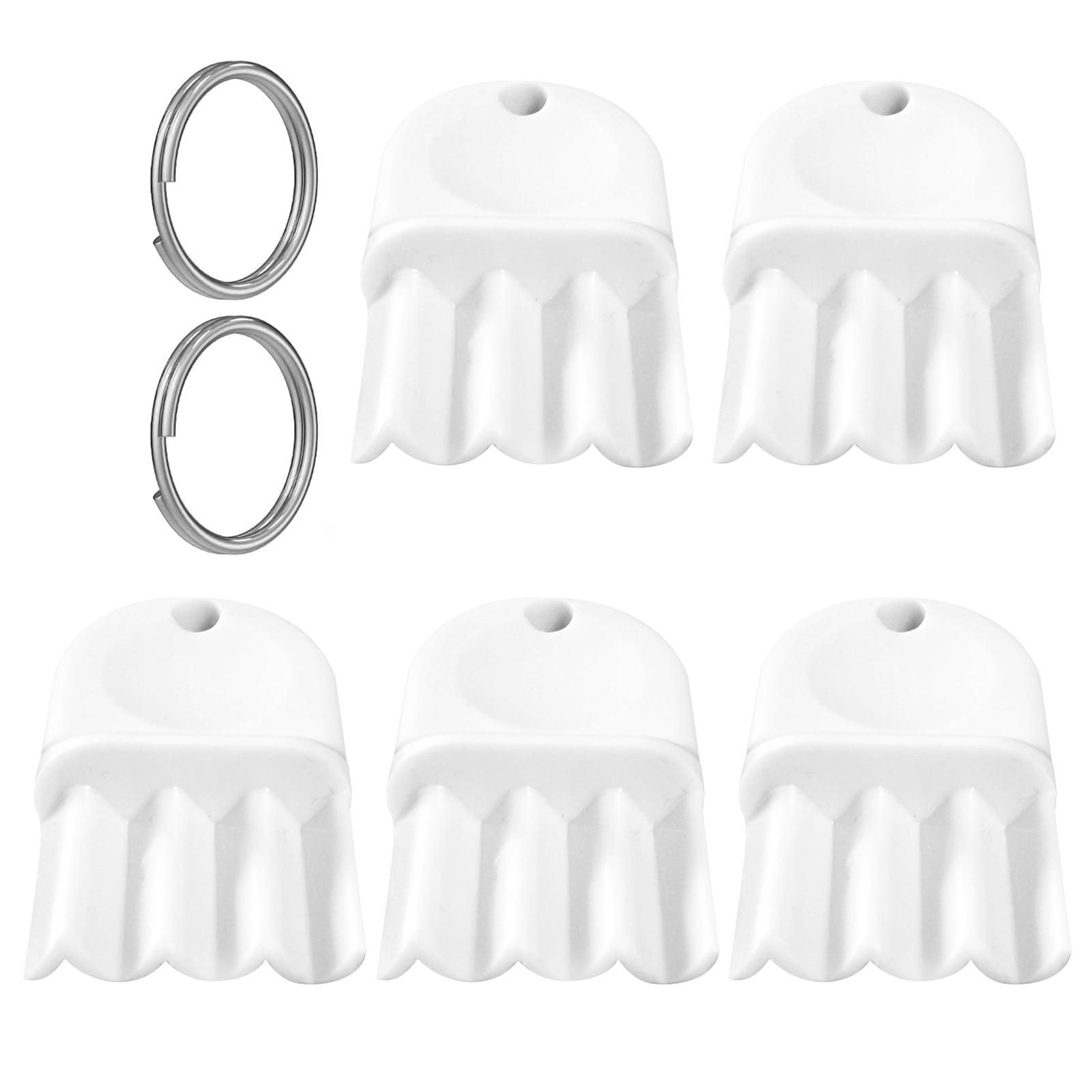 5 Pcs Universal Toilet Paper Dispenser Key with 2 Pcs Key Rings ...