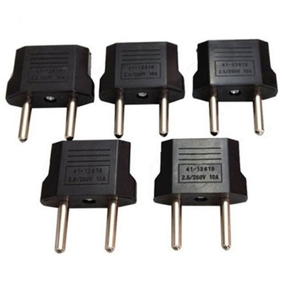 5 Pcs Universal USA AU to EU European Power Plug Travel Adapter ...