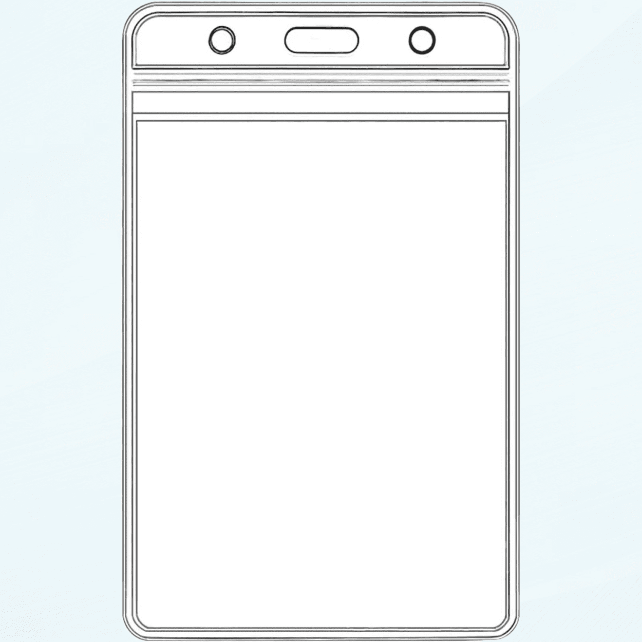 5 Pcs Vertical ID Badge Holder, Premium Clear Plastic ID Holders for ...