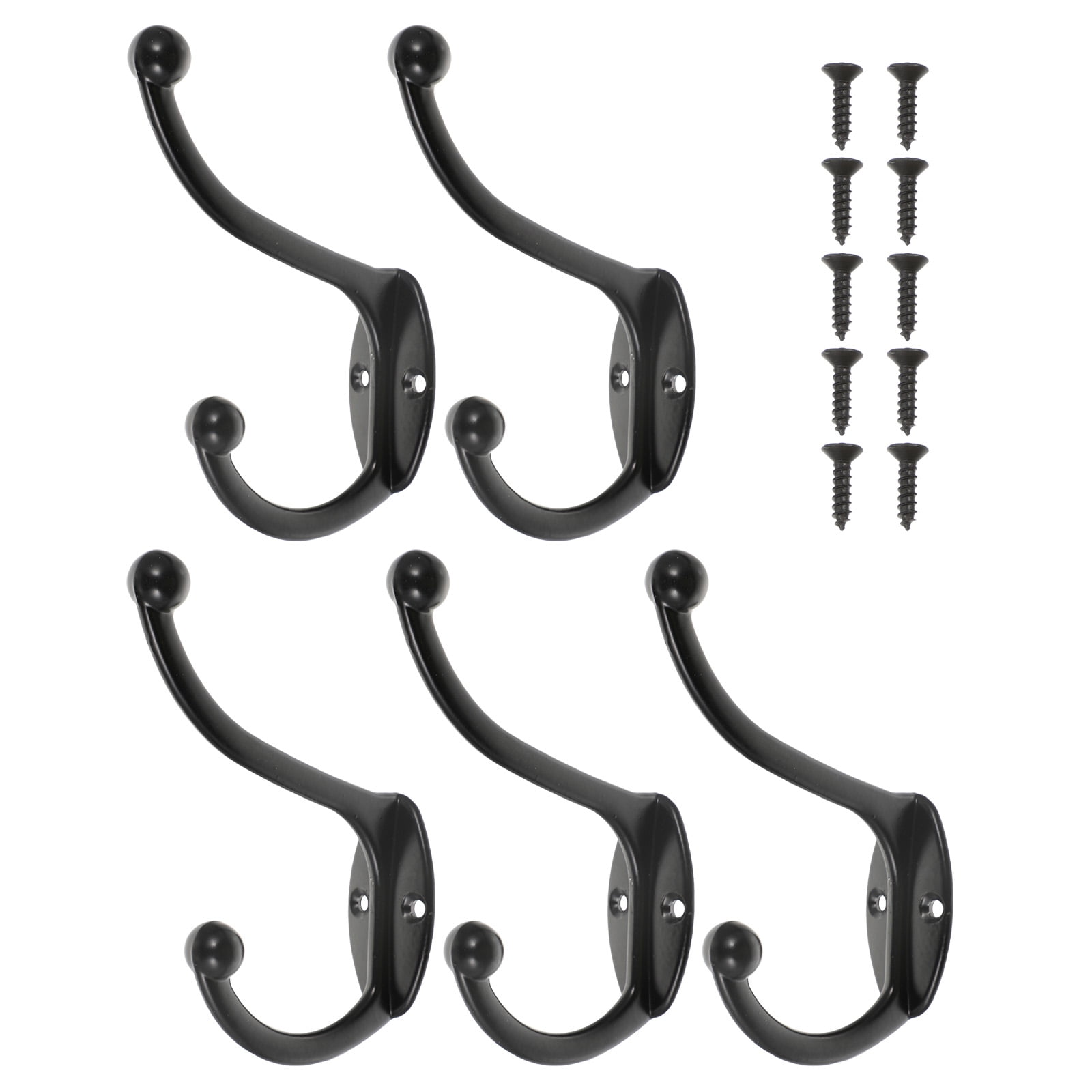 5 Pcs Wall Hanging Decor Single Coat Hooks Rustic Hooks Small Wrought ...