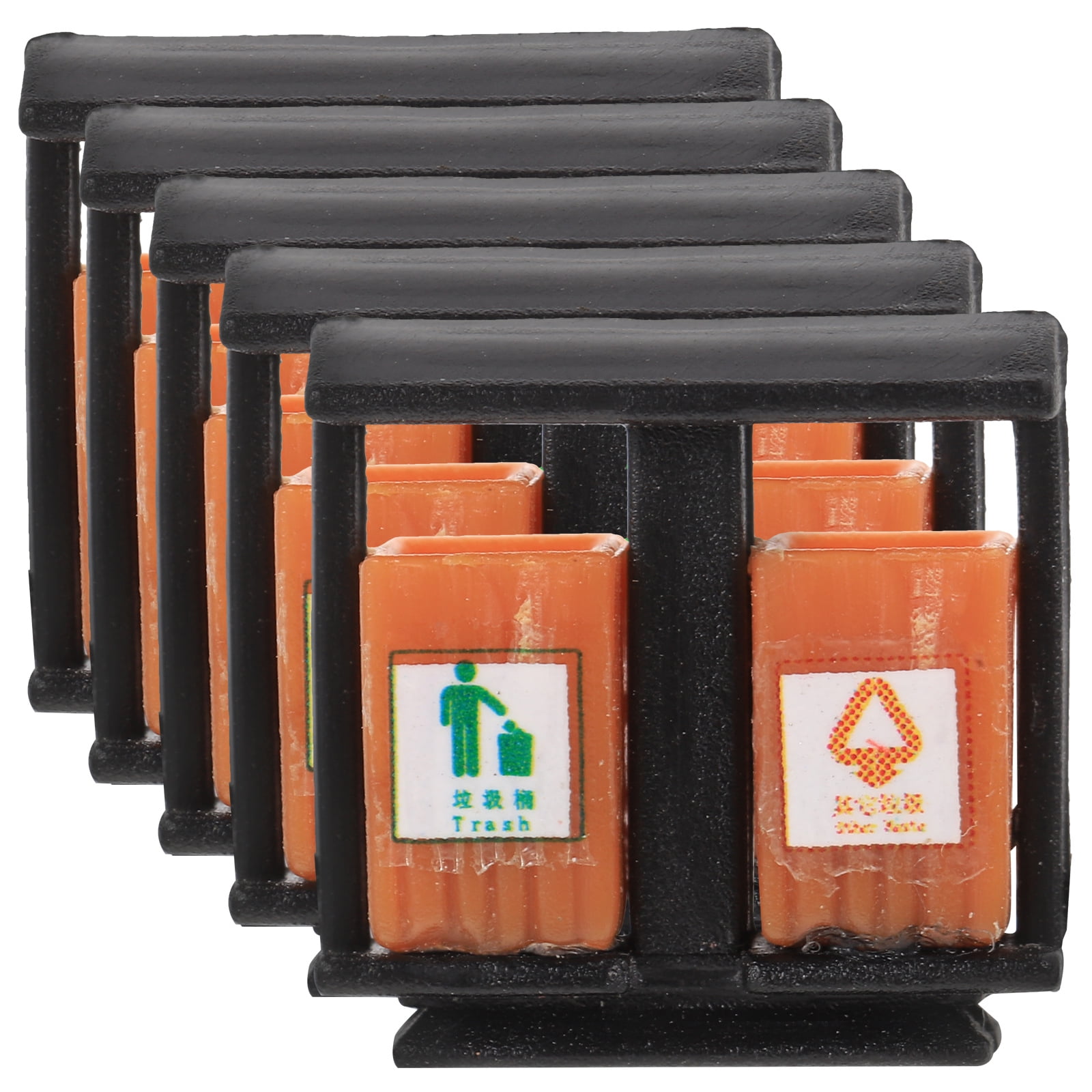 5 Pcs Waste Bin Landscape Wall Light DIY Trash Can Model Child 1.1X0 ...
