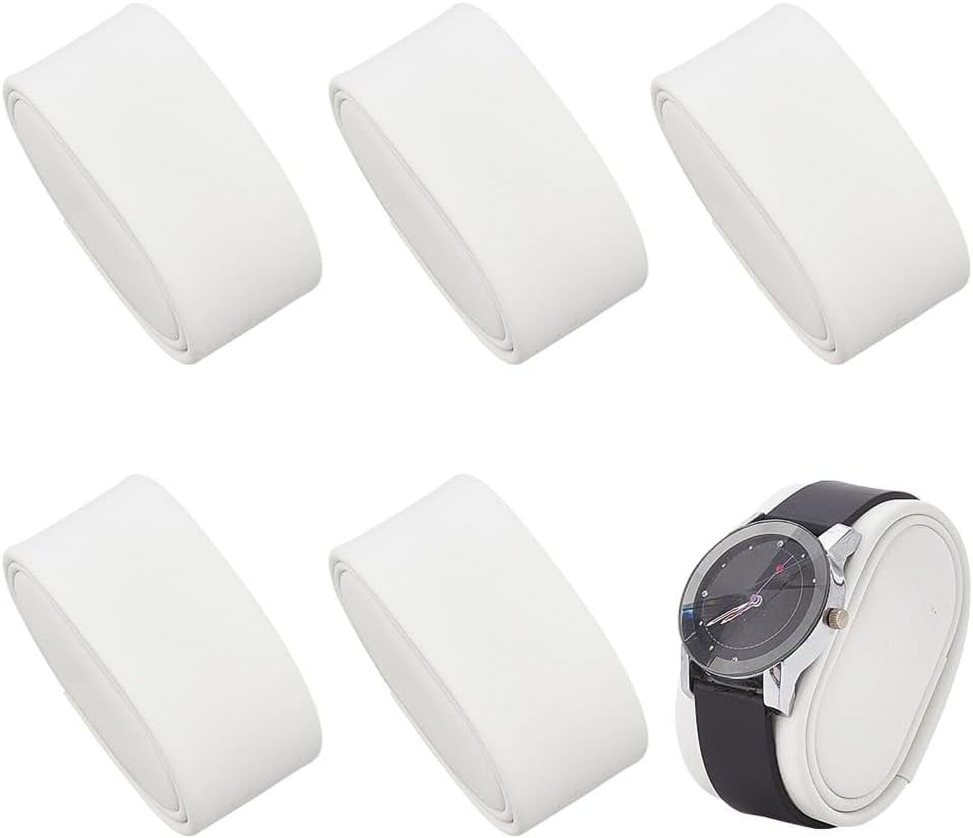 5 Pcs Watch Display Pillows White PU Leather Watch Box Pillows Watch ...