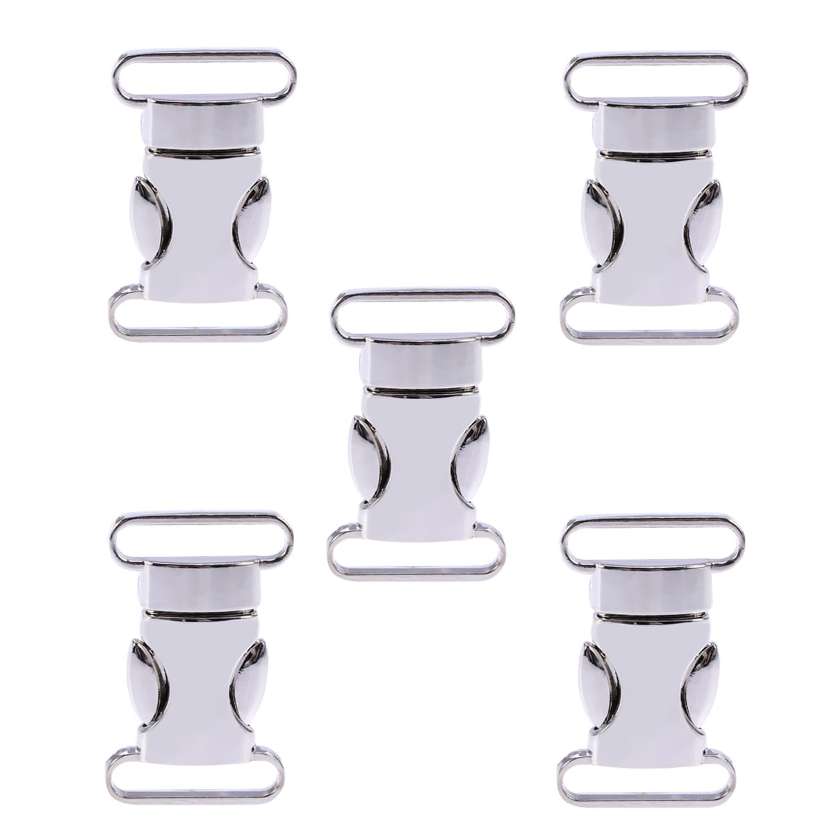 5 Pcs Webbing Strap Silver Side Release Buckles Safety Buckles Webbing ...