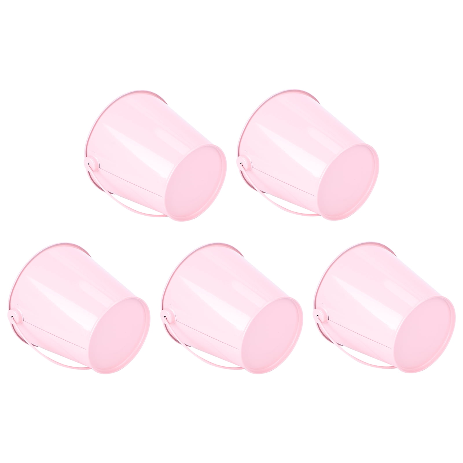 5 Pcs Wedding Bucket Pink Mini Pots Floral Toy Container Decorative ...