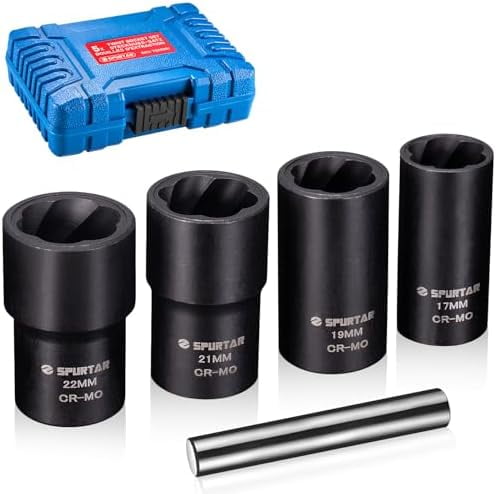 5 Pcs Wheel Lock Removal Kit, Locking Lug Nut Removal Tool Lug Nut ...