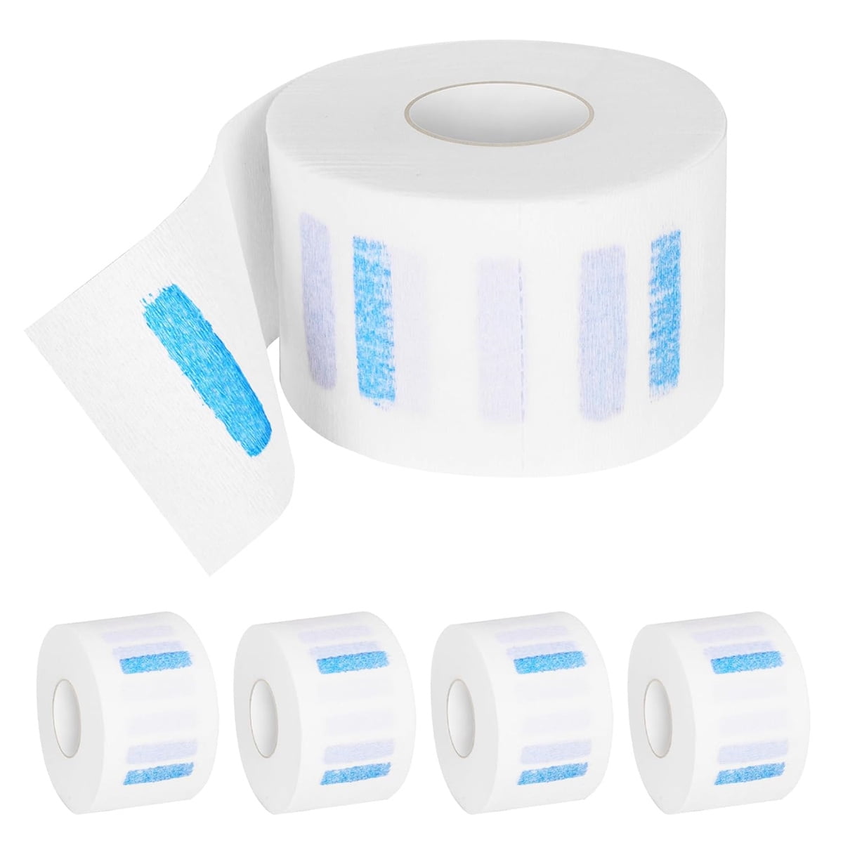 5 Pcs White Disposable Barber Strip 5 Rolls,Waterproof Neck Strip for ...
