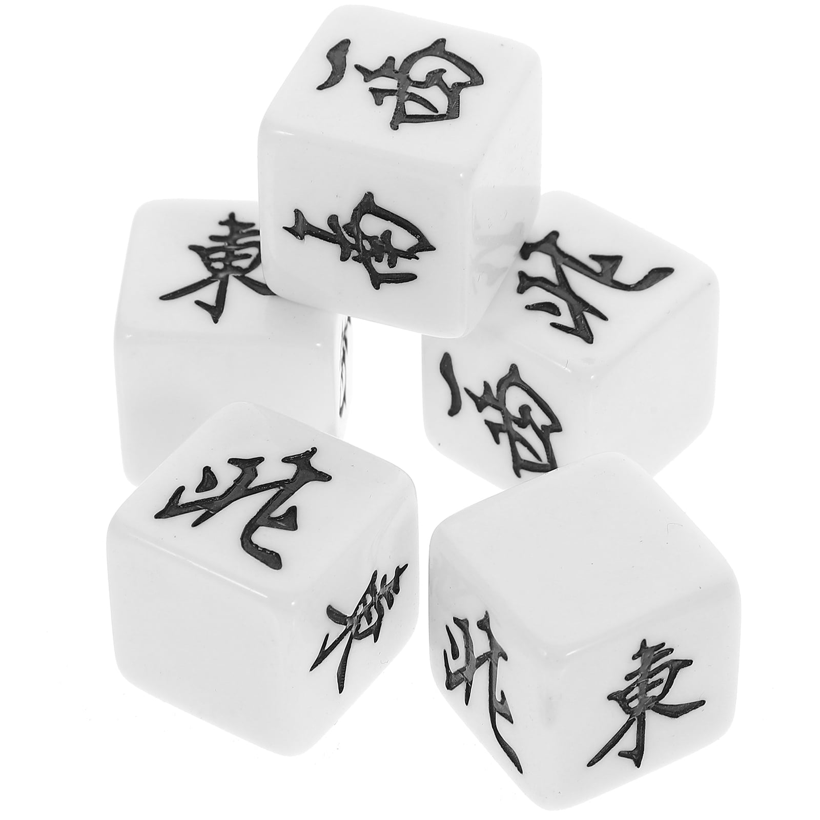 5 Pcs Wind Direction Dice Mahjong Board Game Tool Dice Bulk Bar Feng ...