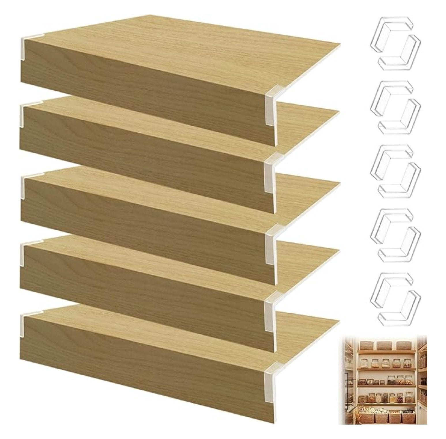 5 Pcs Wire Rack Covers 16x16x3in PVC Shelf Covers for Wire Shelving ...