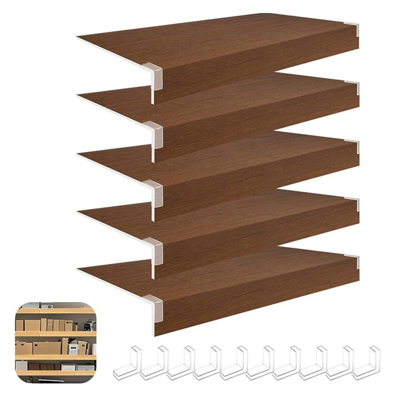 5 Pcs Wire Rack Covers,16x20x1.6in PVC Wire Shelf Cover for Pantry, and ...