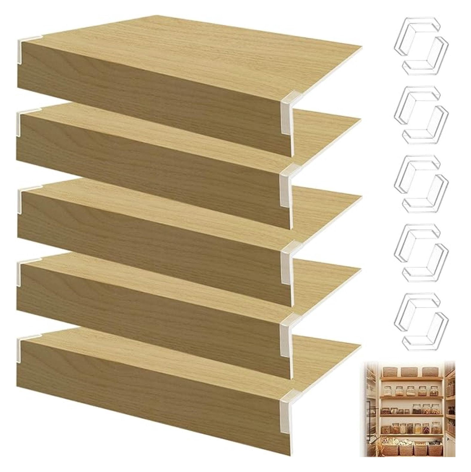 5 Pcs Wire Rack Covers 16x20x3in PVC Shelf Covers for Wire Shelving ...