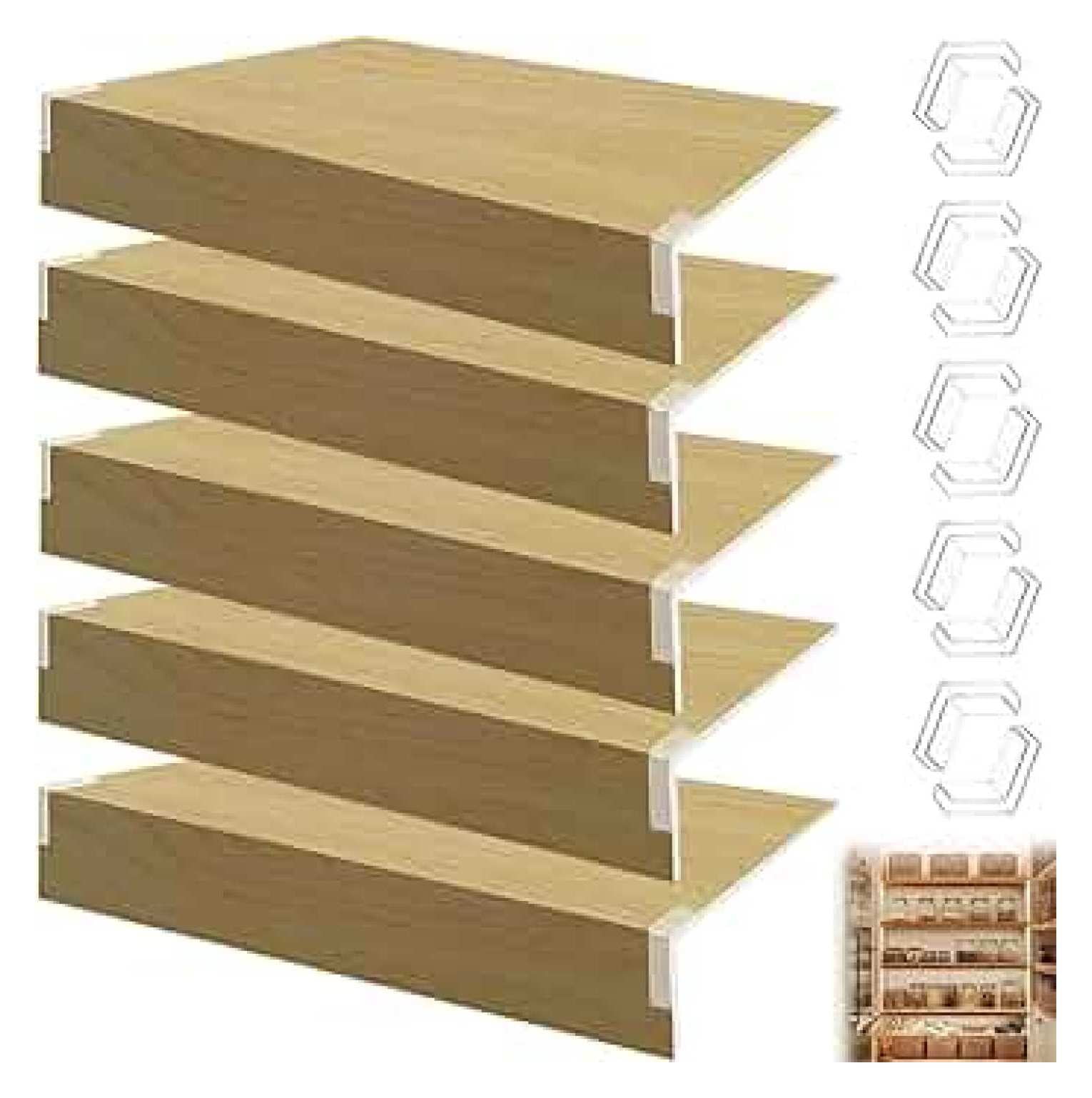 5 Pcs Wire Rack Covers 16x9x3in PVC Shelf Covers for Wire Shelving ...