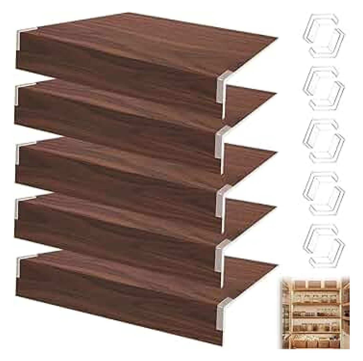 5 Pcs Wire Rack Covers 18x16x3in PVC Shelf Covers for Wire Shelving ...