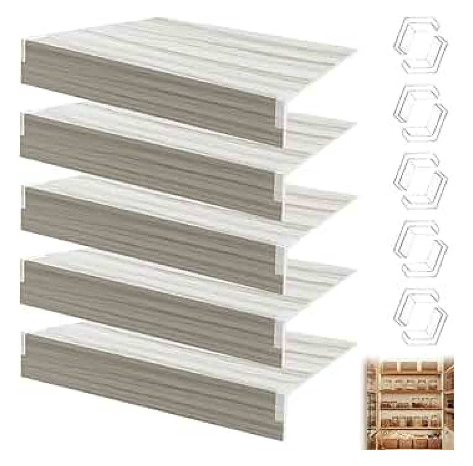 5 Pcs Wire Rack Covers 18x20x3in PVC Shelf Covers for Wire Shelving ...