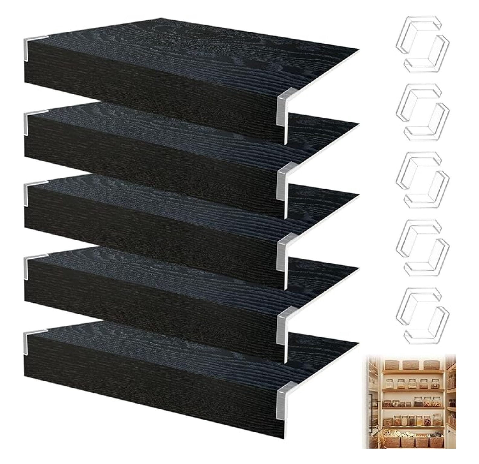5 Pcs Wire Rack Covers 18x9x3in PVC Shelf Covers for Wire Shelving ...