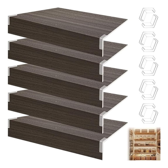 5 Pcs Wire Rack Covers 18x9x3in PVC Shelf Covers for Wire Shelving ...