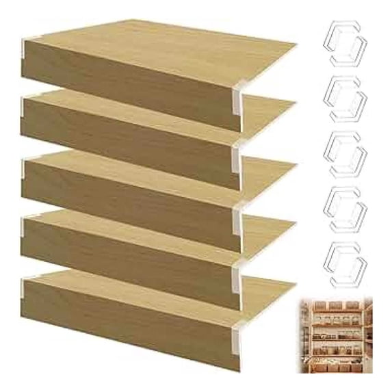 5 Pcs Wire Rack Covers 18x9x3in PVC Shelf Covers for Wire Shelving ...