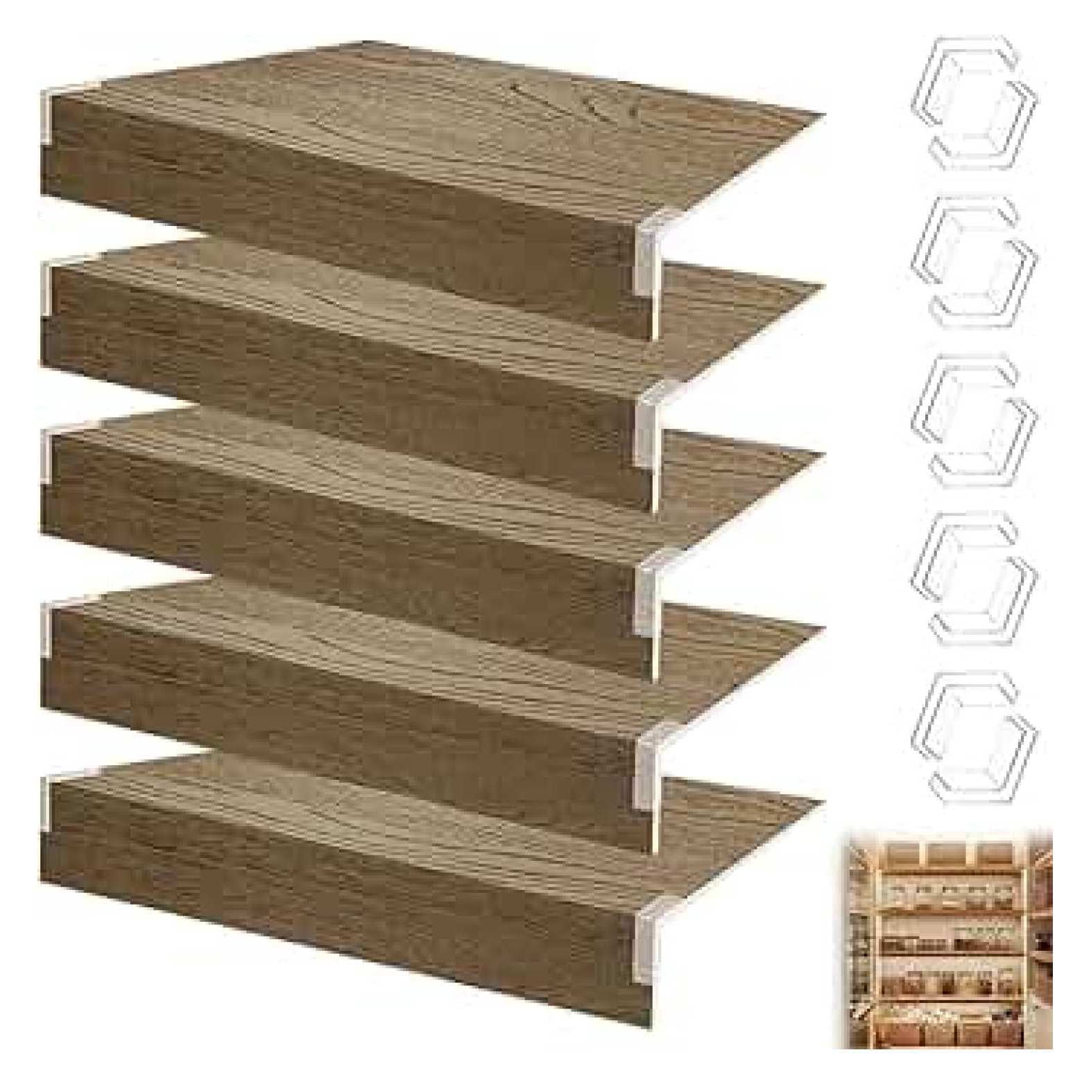 5 Pcs Wire Rack Covers 19x9x3in PVC Shelf Covers for Wire Shelving ...