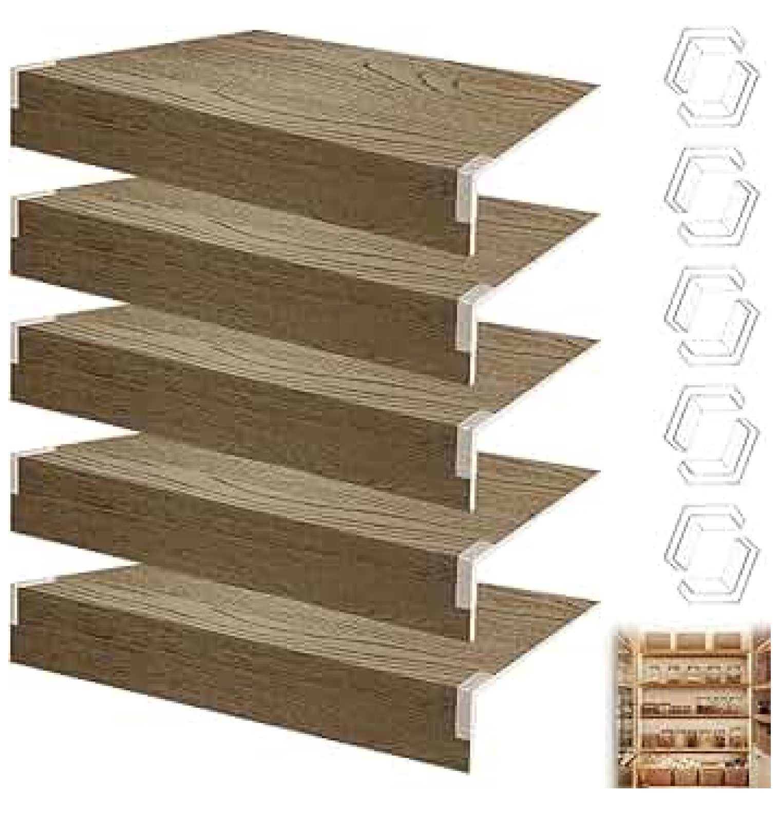 5 Pcs Wire Rack Covers 22x16x3in PVC Shelf Covers for Wire Shelving ...