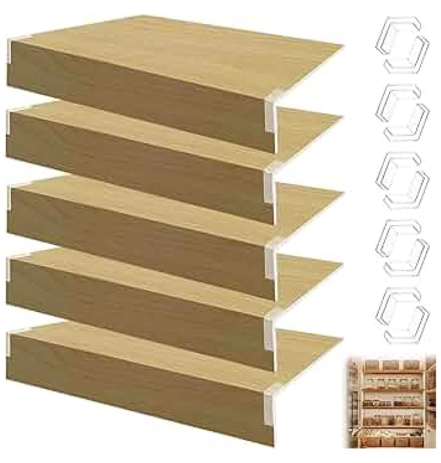 5 Pcs Wire Rack Covers 22x16x3in PVC Shelf Covers for Wire Shelving ...