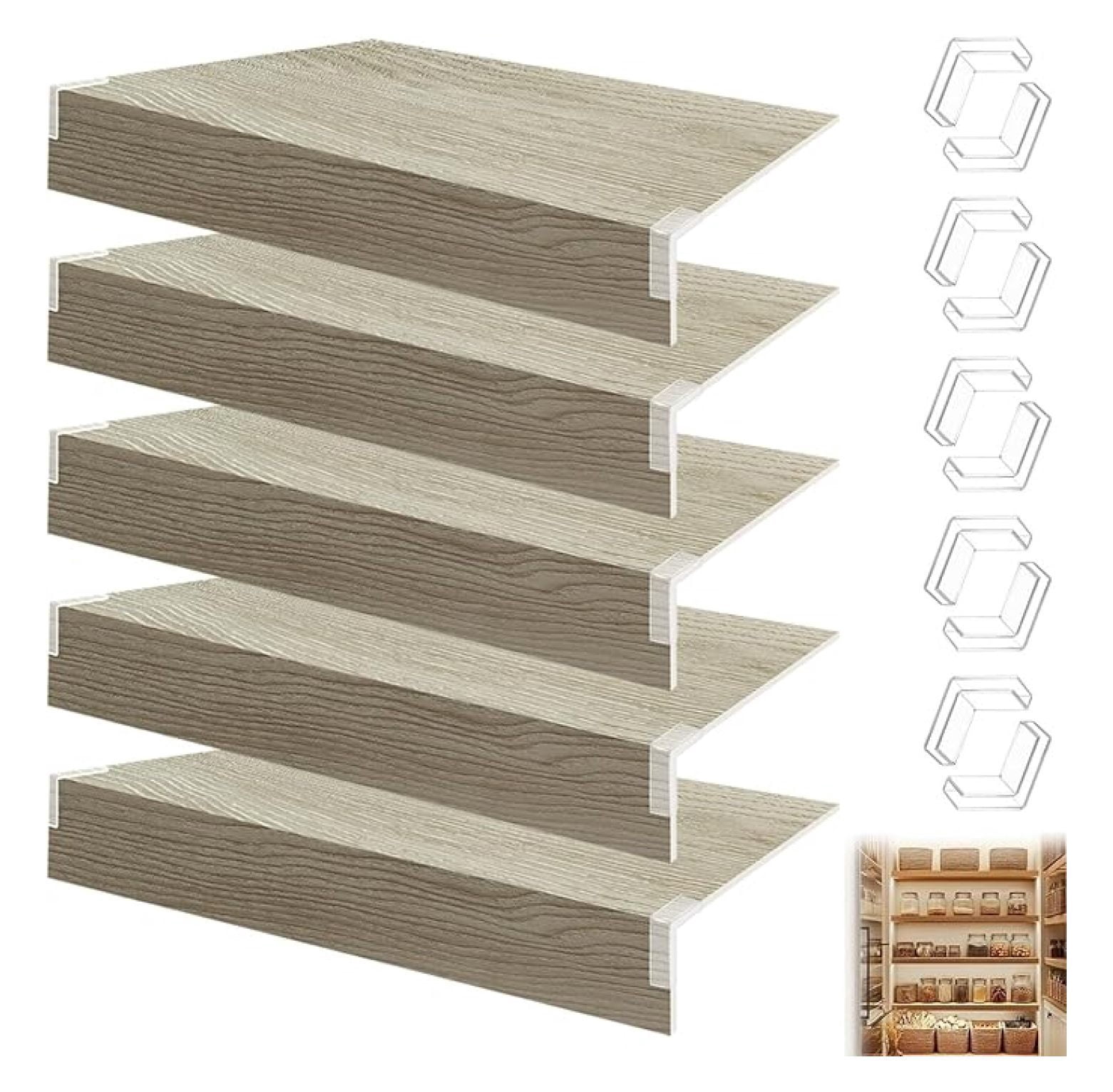 5 Pcs Wire Rack Covers 23x16x3in PVC Shelf Covers for Wire Shelving ...