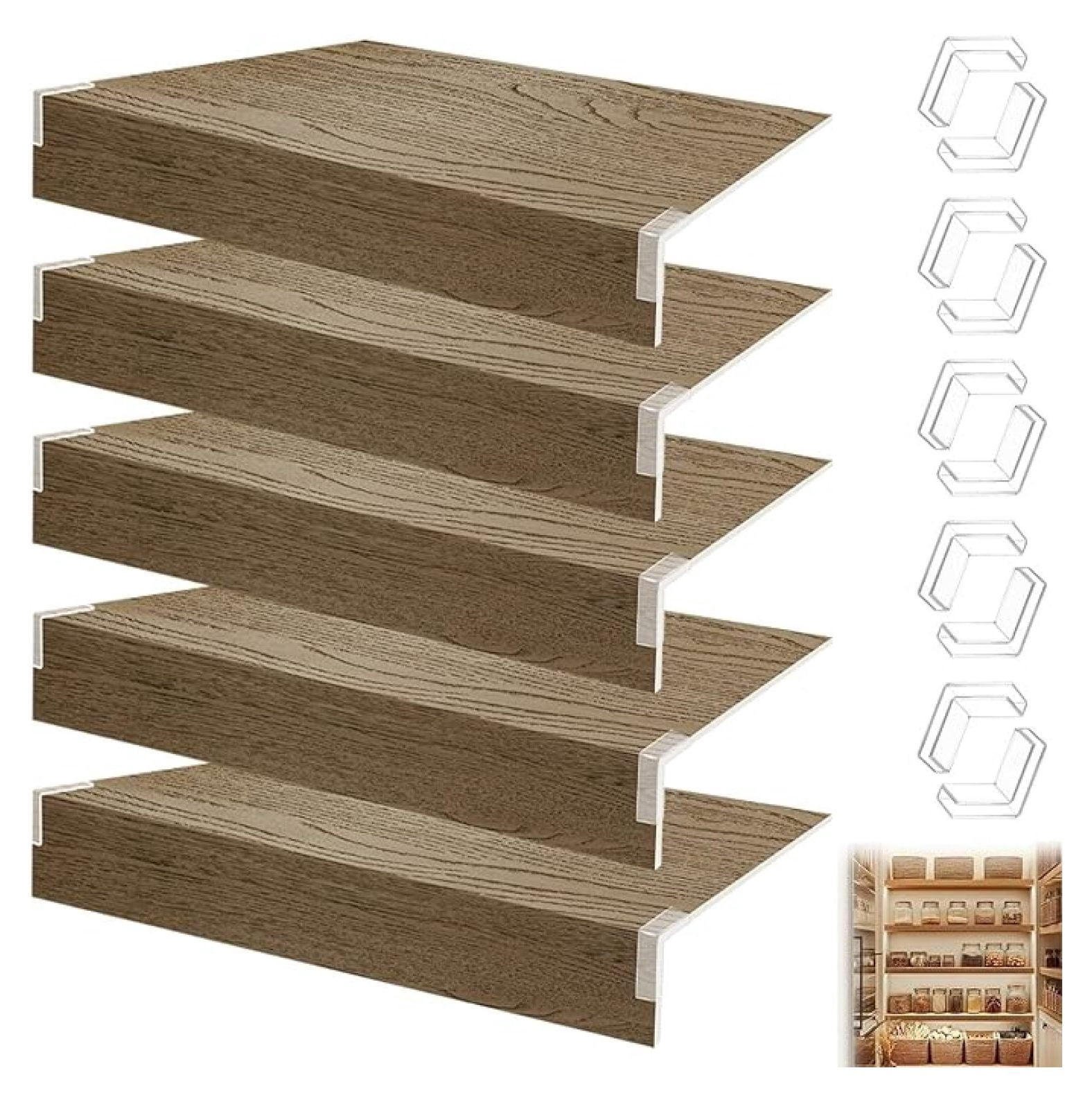 5 Pcs Wire Rack Covers 24x12x3in PVC Shelf Covers for Wire Shelving ...