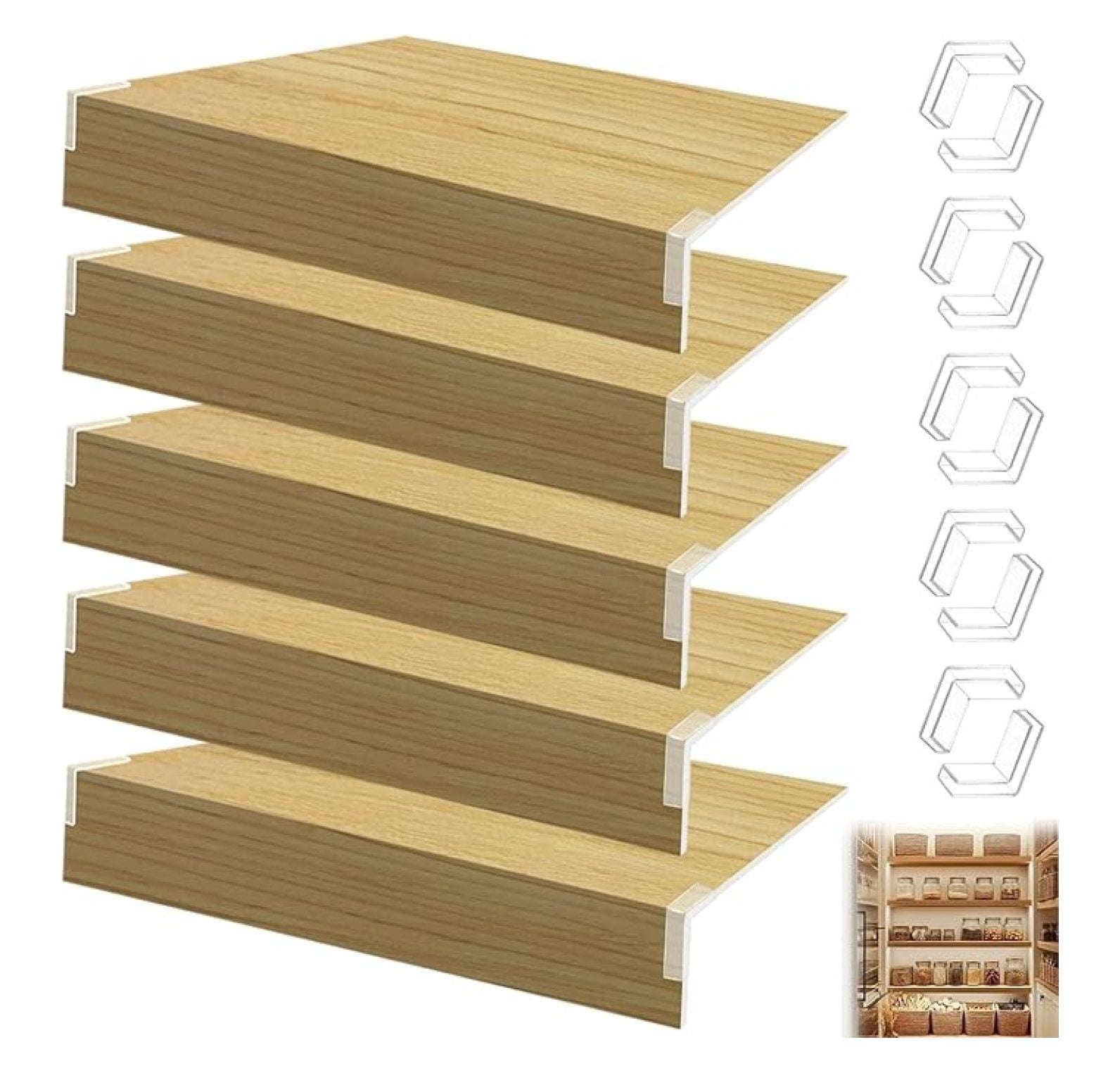 5 Pcs Wire Rack Covers 26x12x3in PVC Shelf Covers for Wire Shelving ...