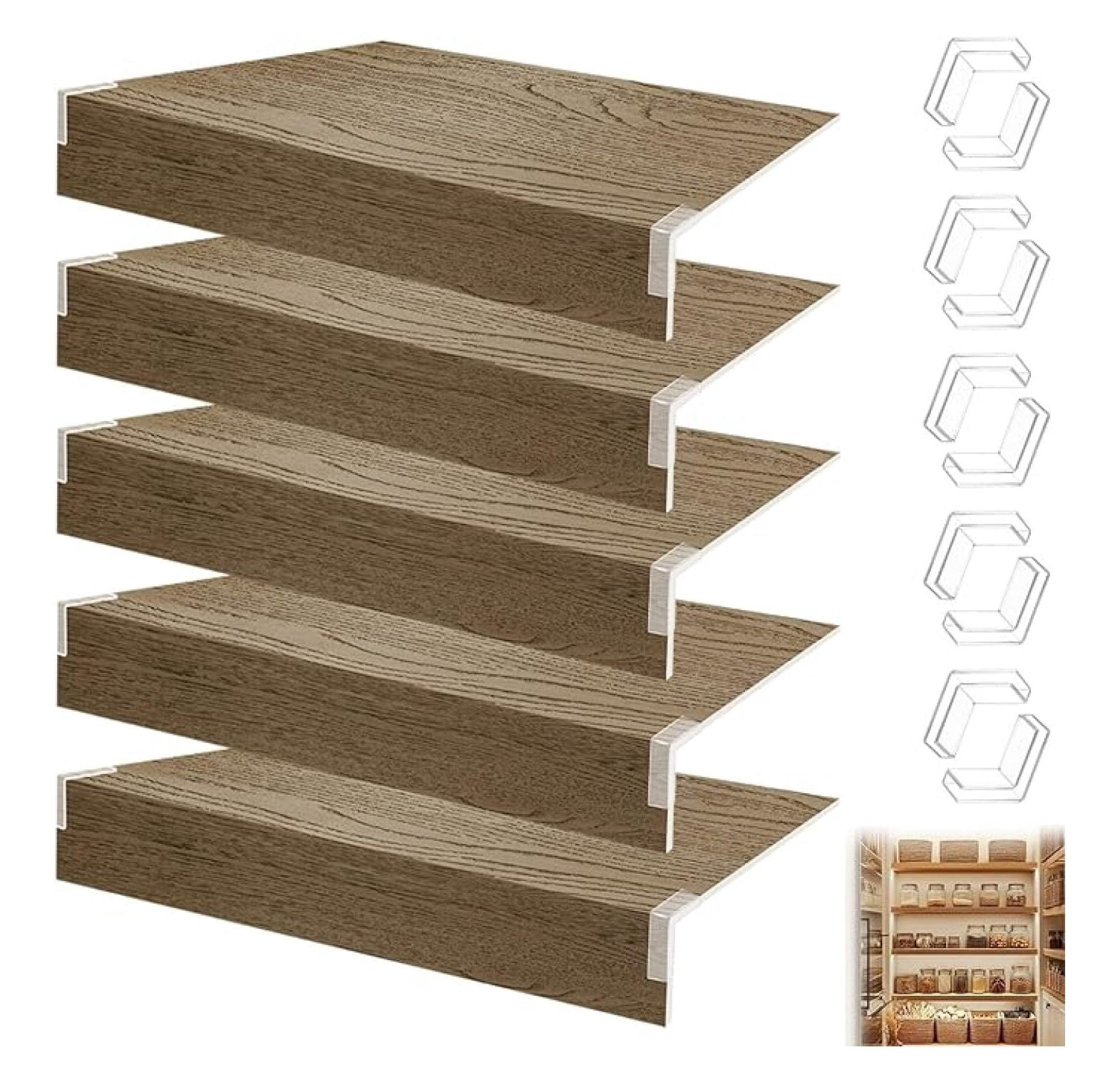 5 Pcs Wire Rack Covers 26x12x3in PVC Shelf Covers for Wire Shelving ...