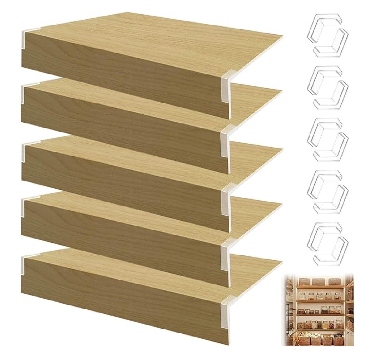 5 Pcs Wire Rack Covers 26x12x3in PVC Shelf Covers for Wire Shelving ...