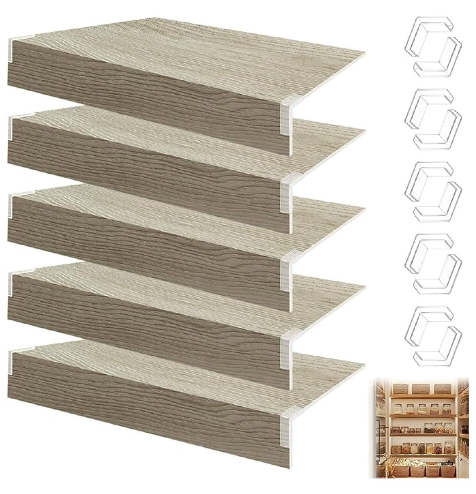 5 Pcs Wire Rack Covers 27x12x3in PVC Shelf Covers for Wire Shelving ...