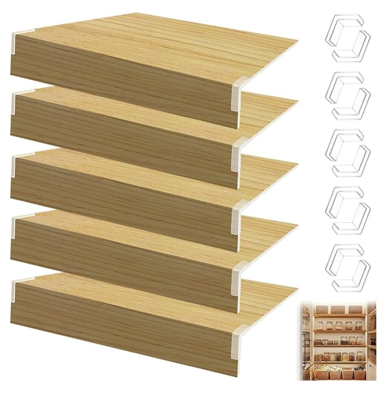 5 Pcs Wire Rack Covers 27x9x3in PVC Shelf Covers for Wire Shelving ...
