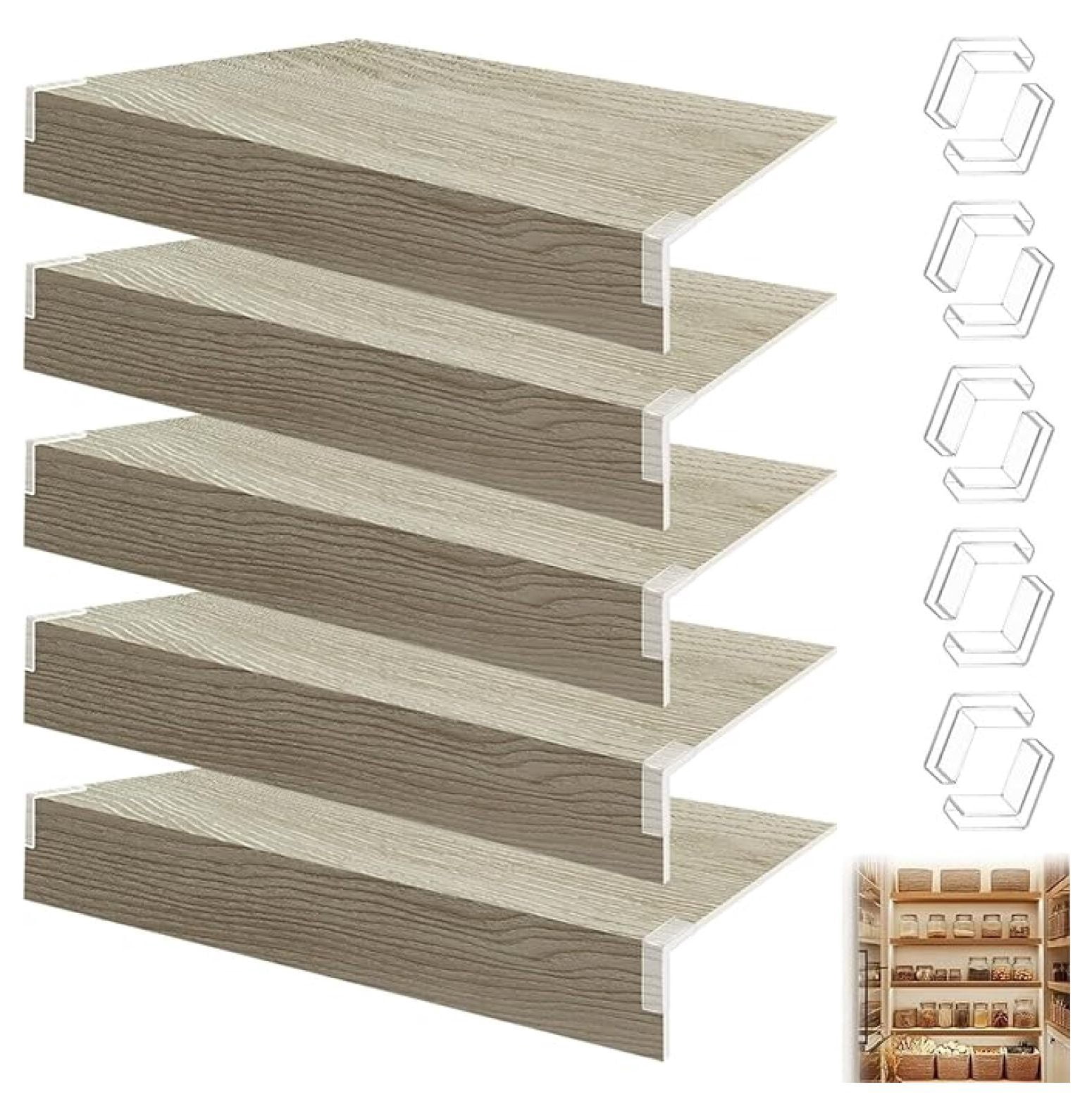 5 Pcs Wire Rack Covers 28x9x3in PVC Shelf Covers for Wire Shelving ...