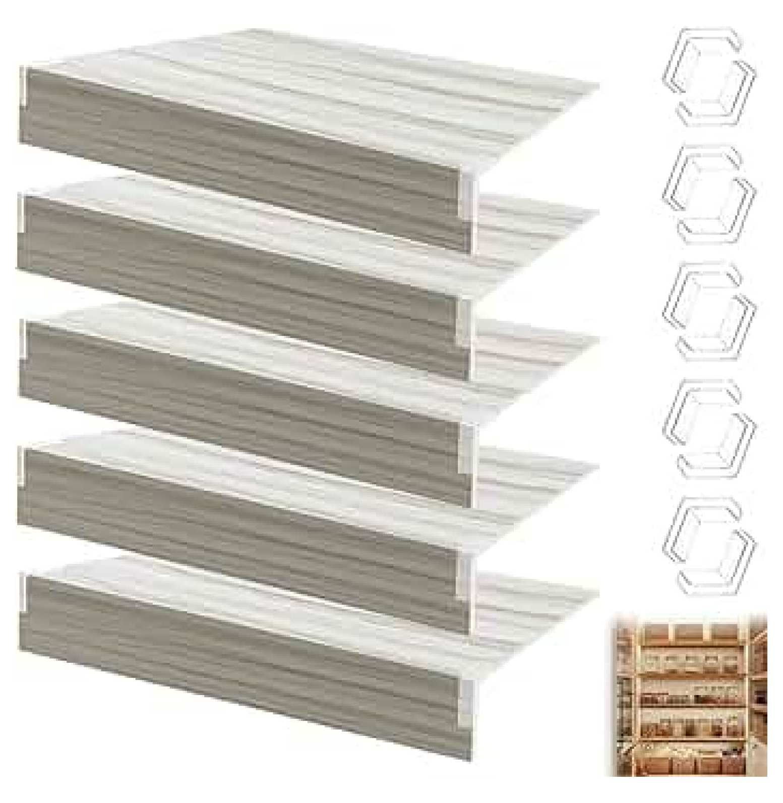 5 Pcs Wire Rack Covers 28x9x3in PVC Shelf Covers for Wire Shelving ...
