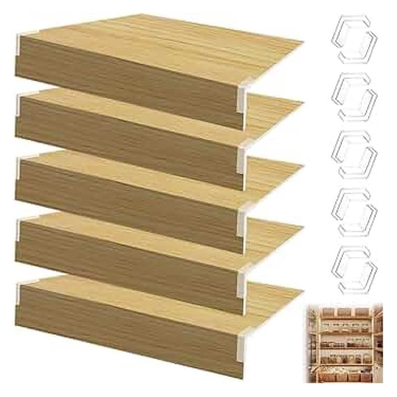 5 Pcs Wire Rack Covers 31x9x3in PVC Shelf Covers for Wire Shelving ...