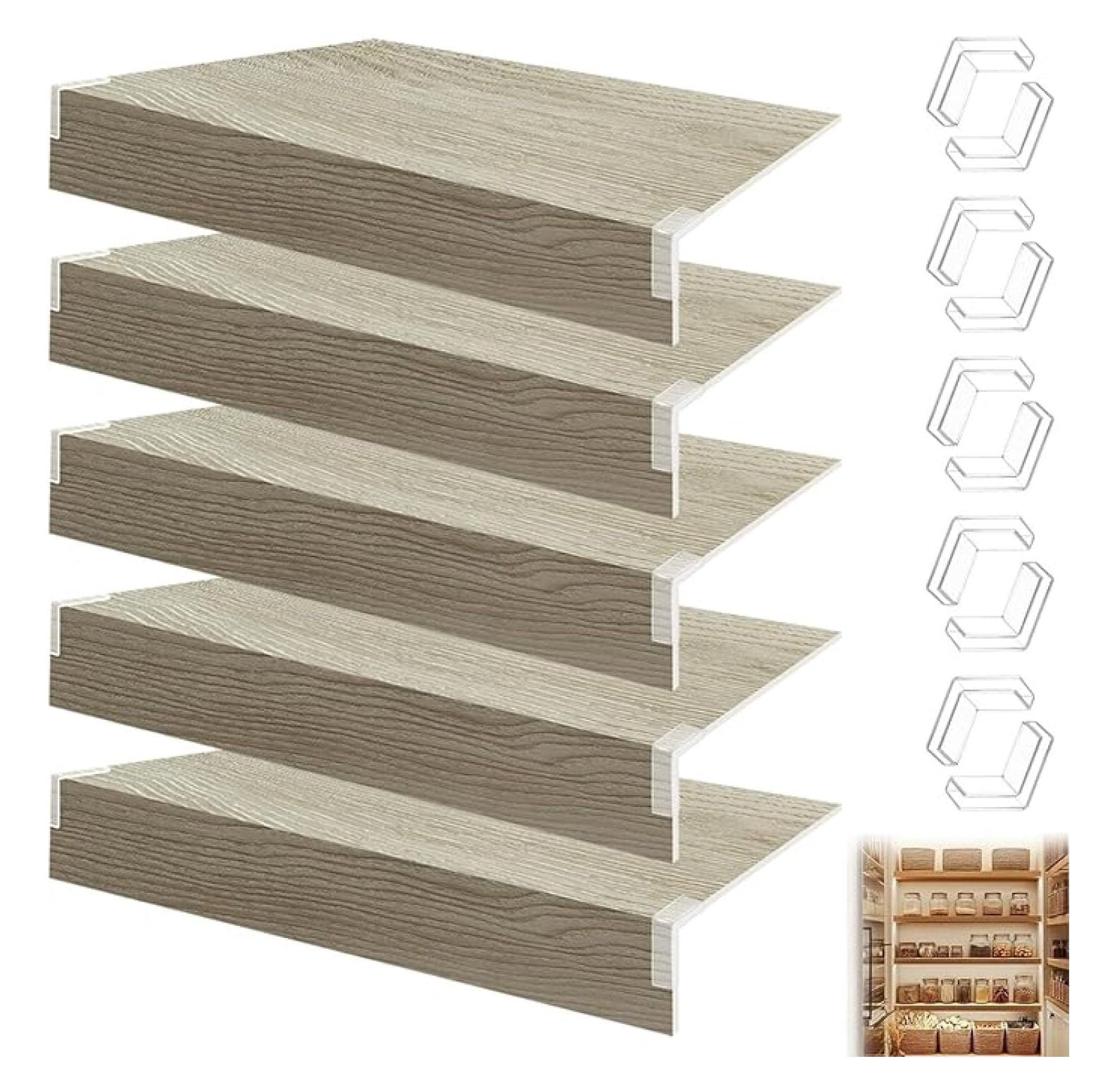 5 Pcs Wire Rack Covers 31x9x3in PVC Shelf Covers for Wire Shelving ...