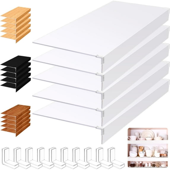 5 Pcs Wire Shelf Covers Foamed PVC Wire Rack Covers for Removable ...