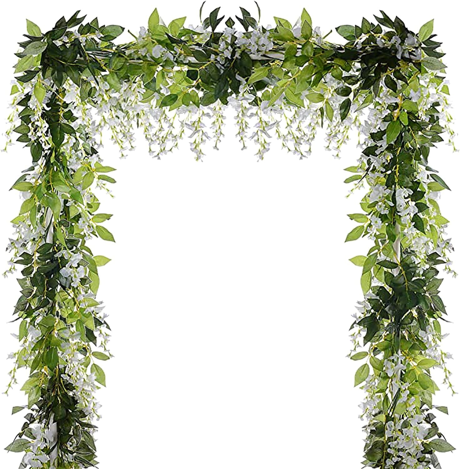 5 Pcs Wisteria Garland Artificial Flower Arch Floral Garland Decor Fake ...