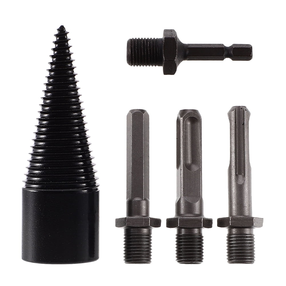 5 Pcs Wood Splitter Drill Bits Log Splitting Drill Bit Firewood Drill ...