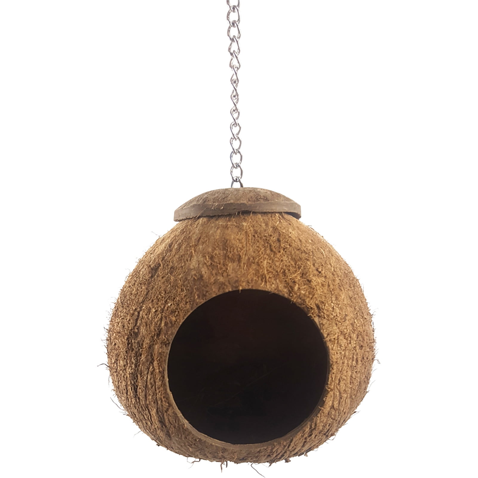 5 Pcs Wooden Bird Feeder for Garden & Courtyard - Natural Hanging Feeder with 6cm Hole for Small ...