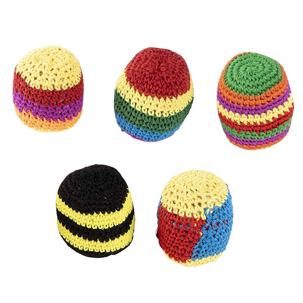 5 Pcs Woolen Yarn Sandbag Kids Playing Ball Toy Earthbag Game Toy ...