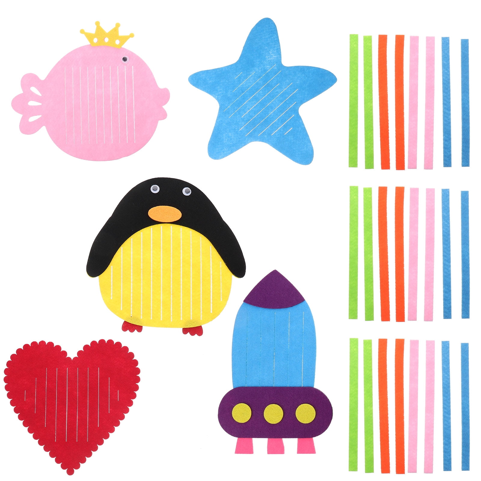 5 Pcs Woven Toy Handcraft Puzzle Kids Handwork Education Toys Childrens ...