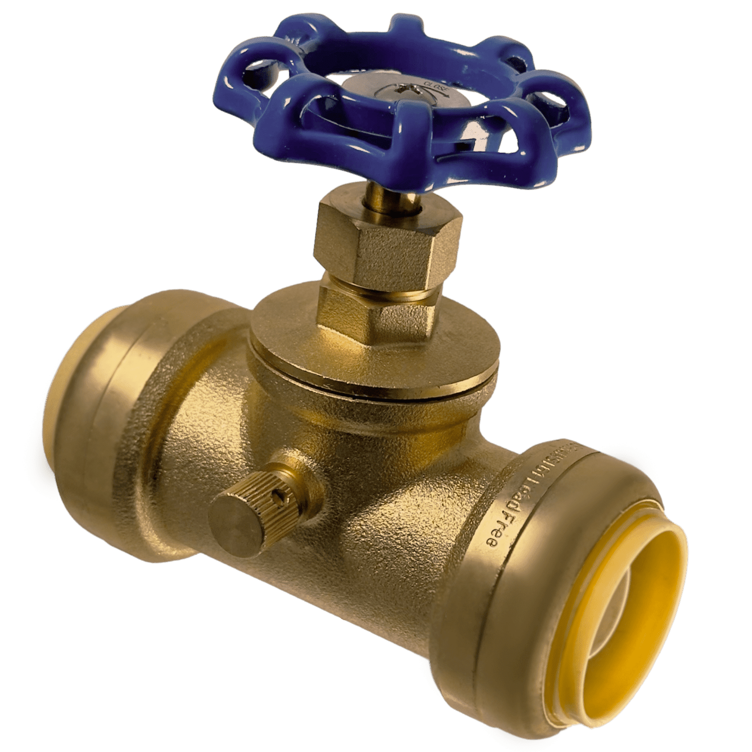 5 Pcs XFITTING 1 Inch Push Fit Stop Valve with Drain - Walmart.com