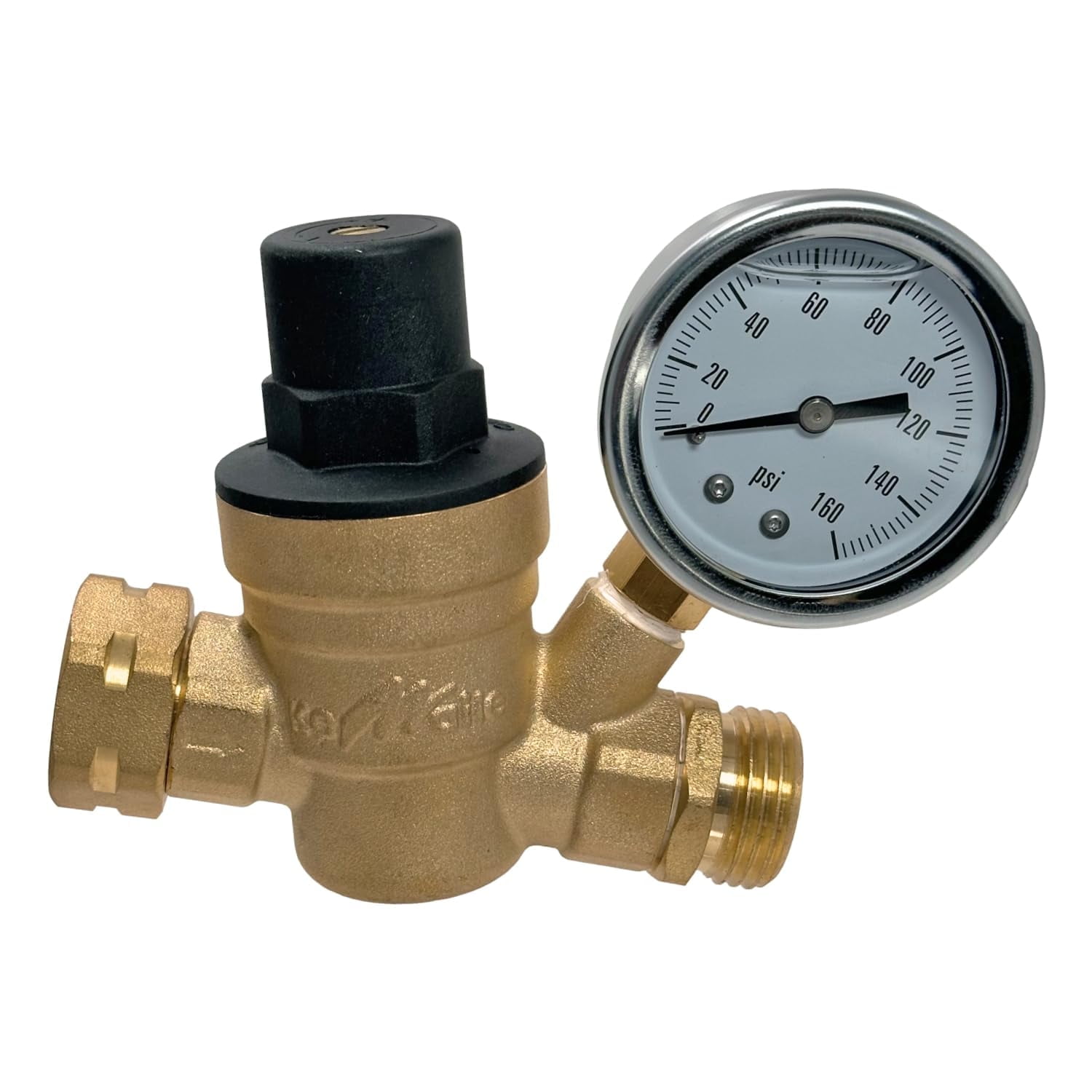 5 Pcs XFITTING 3/4" Water Pressure Regulator with Gauge - Walmart.com