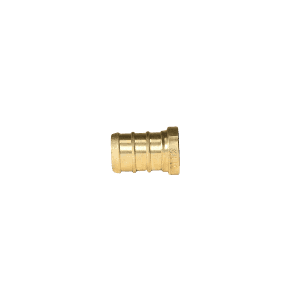 5 Pcs XFITTING Barb Crimp 1/2 Inch Pex Plug End Cap, Brass, 23-3-5=5X ...