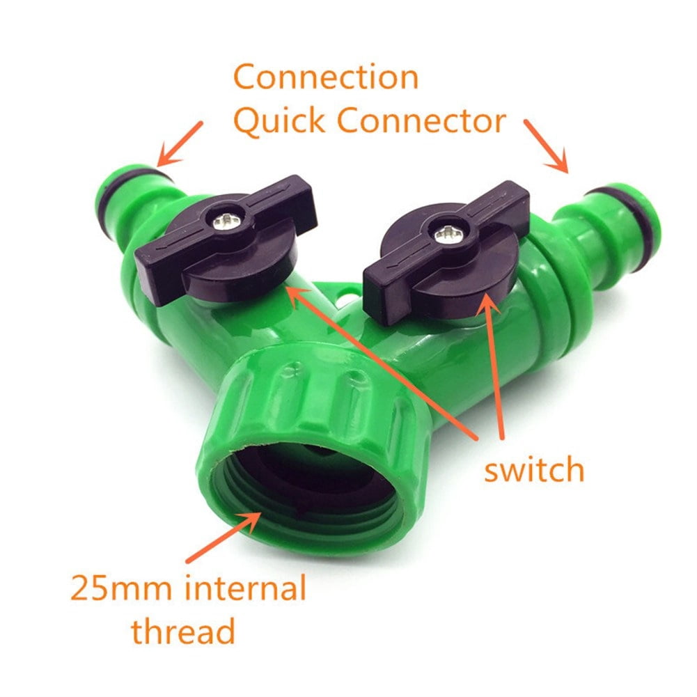 5 Pcs Y Connector Quick Coupling Drip Irrigation System Adapter 2-way ...