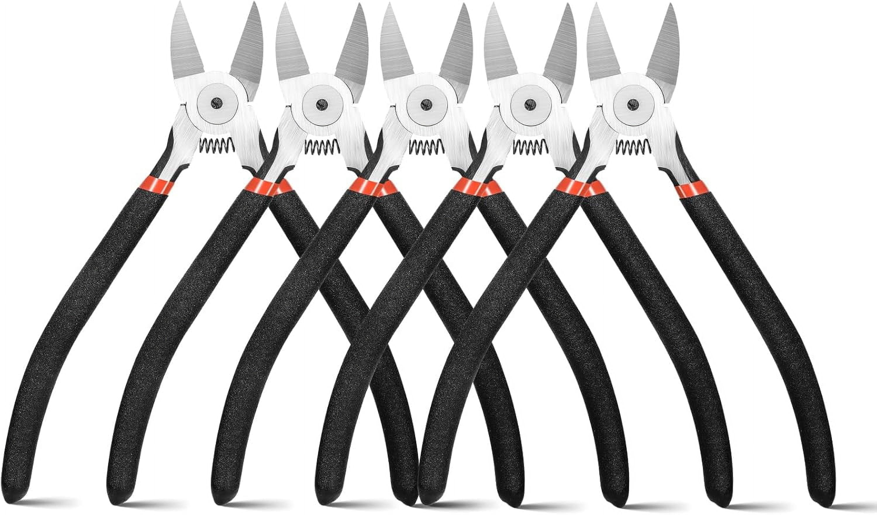 5 Pcs Zip Ties Cutters Electrical Wire Cutter Precision Side Heavy Duty ...