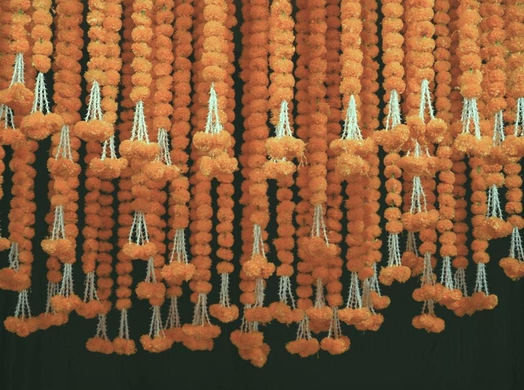 5 Pcs of Artificial Flower Strings Indian Flower Garland String ...