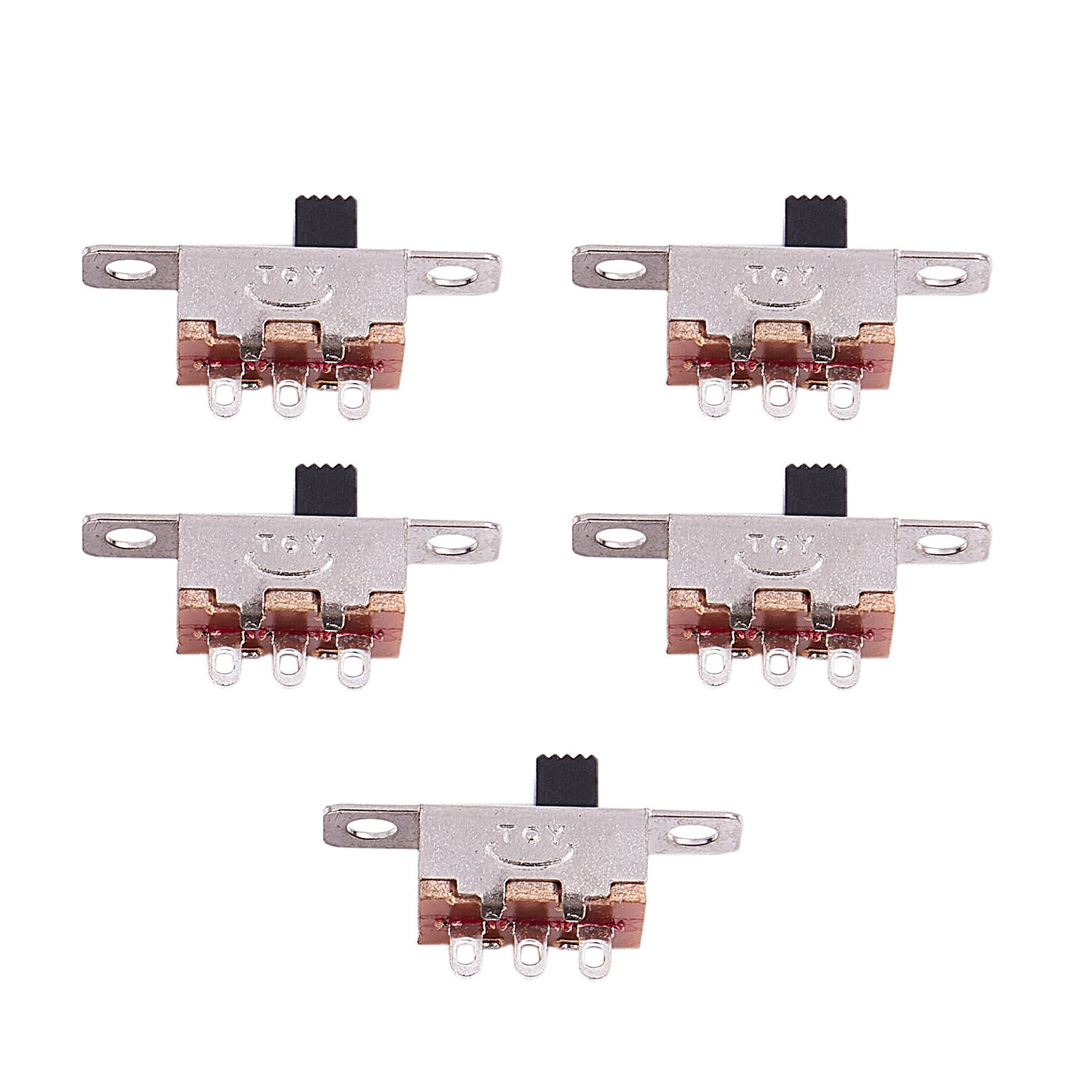 5 Pcs x On-Off 2 Position SPDT 1P2T Panel Mini Slide Switch Solder Lug SS12F15G3 - Walmart.com