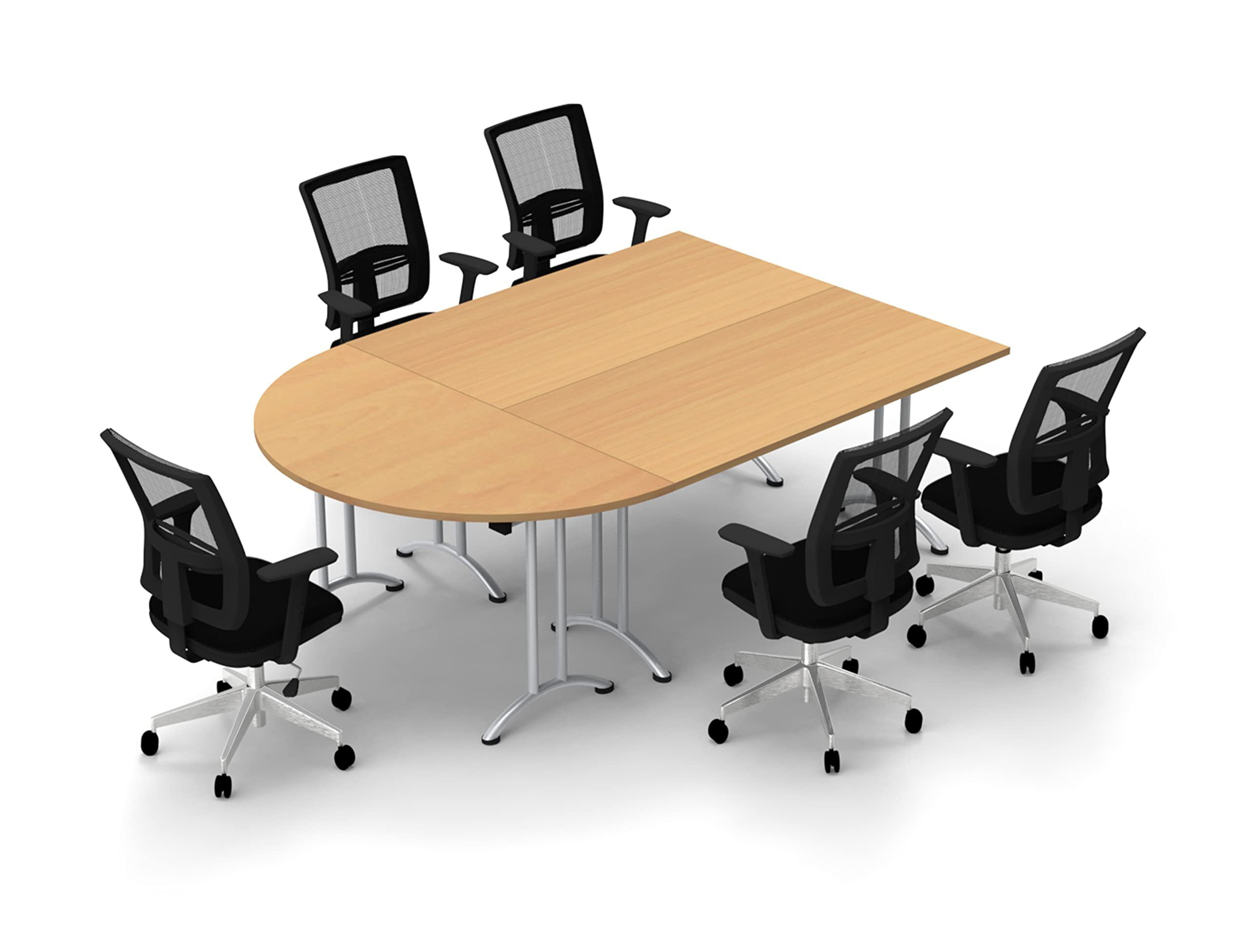 5 Person Tables Conference Meeting Seminar Training Tables Chairs Set ...