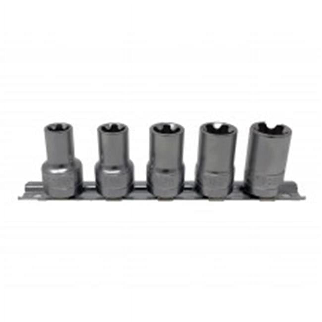 5 Piece 0.37in. Drive 5 Point EPR Torx Plus Socket Set - Walmart.com