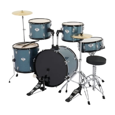 VEVOR Adult Drum Set, 5-Piece, 22 inches Complete Full Size Drum Kit ...